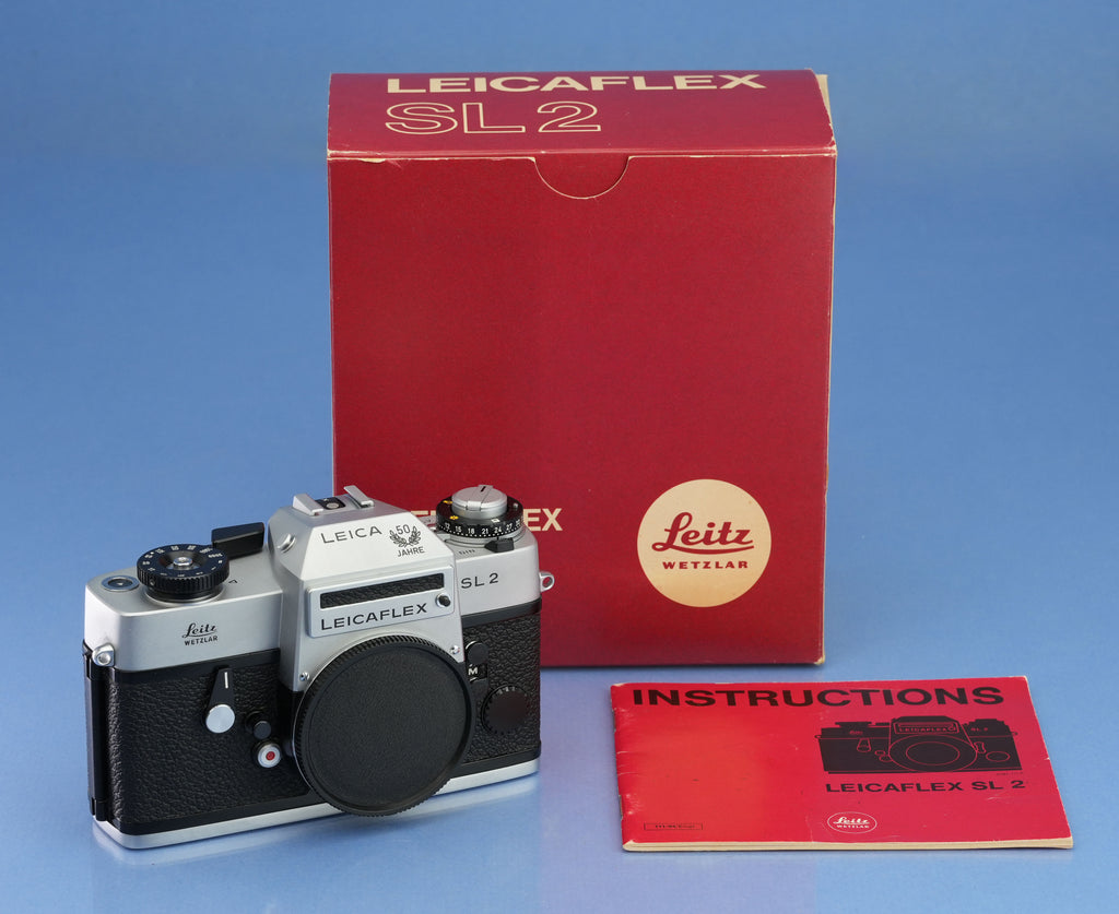 LEICA LEICAFLEX SL2 SILVER 50 JAHRE 35MM SLR CAMERA BODY 10022 +BOX MI ...