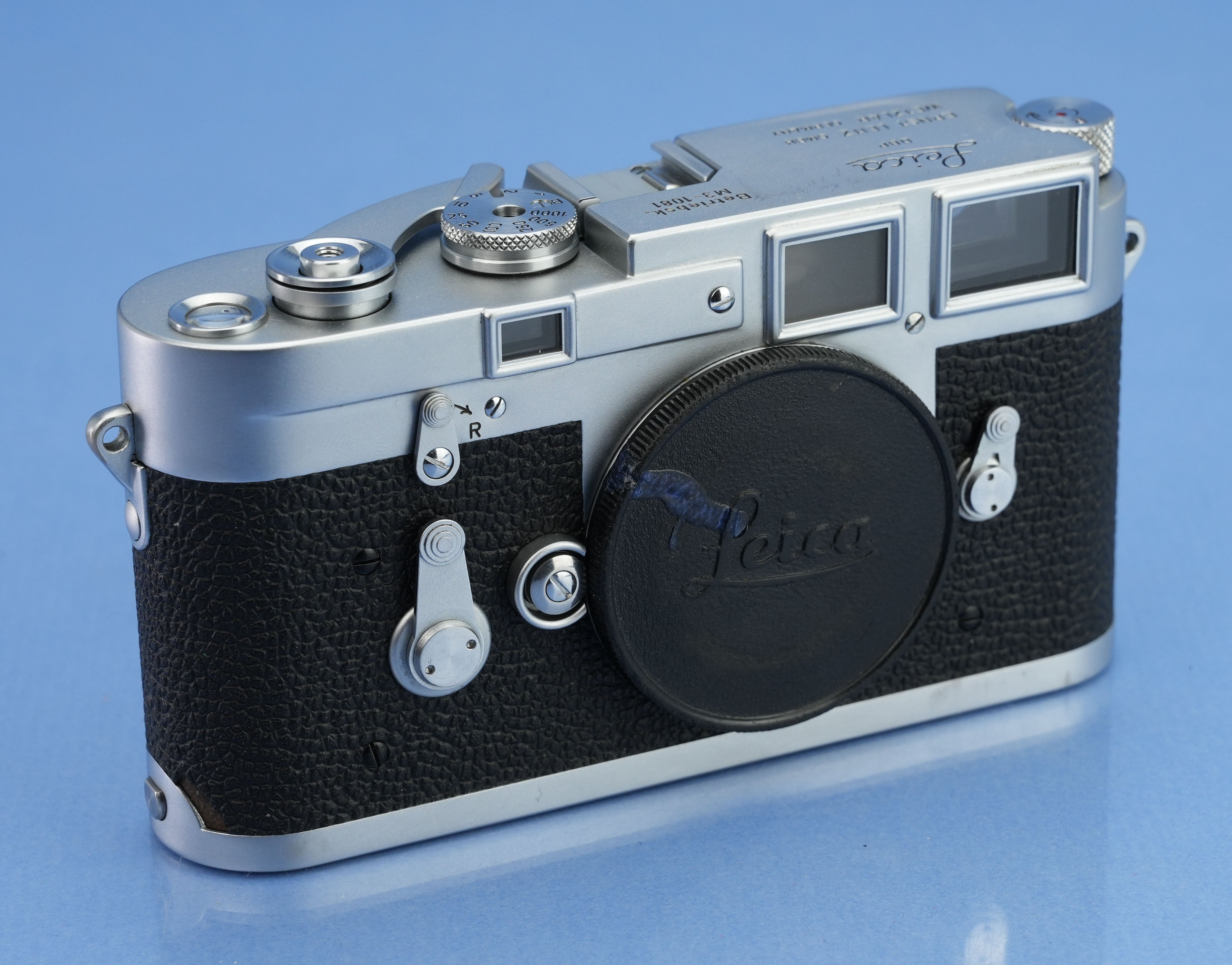 LEICA LEITZ M3 DS IGEMO 10150 BETRIEBSK #1081 INTERNAL CHROME CAMERA B ...