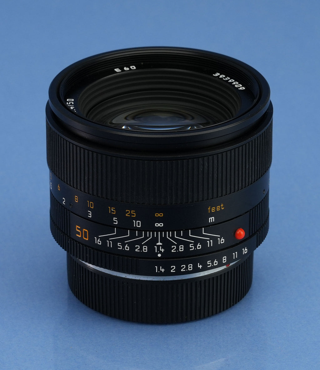LEICA LEITZ 50MM SUMMILUX-R F1.4 E60 11344 ROM LATE # LENS +CASE +BOX ...