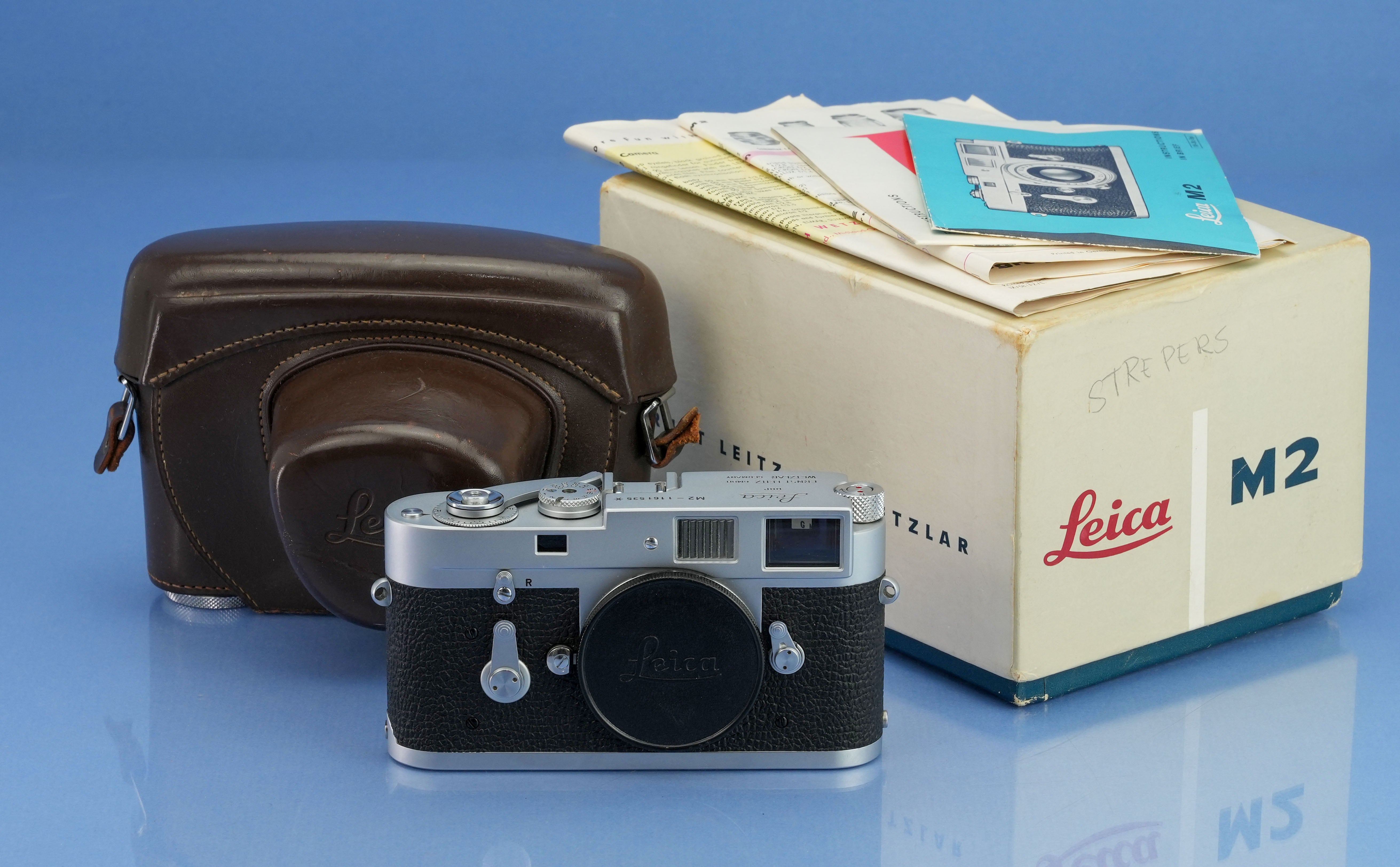 LEICA LEITZ M2 SS 10308 KOOHE CHROME CAMERA BODY +BOX MINT SPECIAL ...
